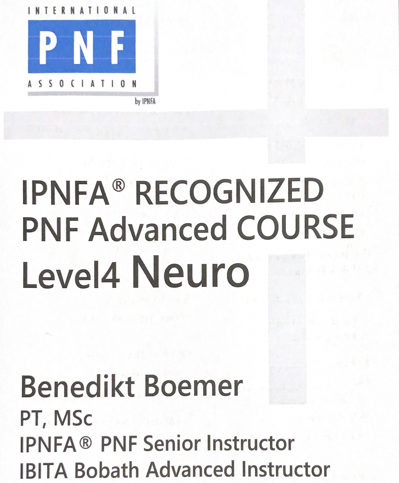 【PNF4】IPNFAアドバンスコースPNF レベル 4B 中枢に参加した感想 | おざぶる